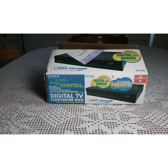 Other | Apex Digital Tv Converter Box Model Dt25a Analog Pass Through ...
